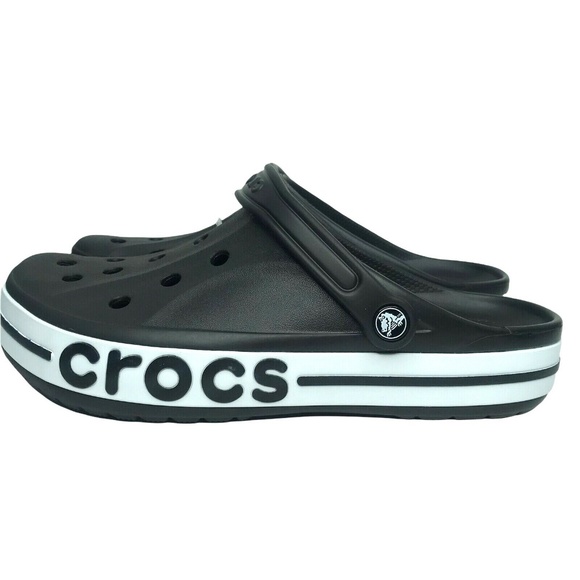 CROCS | Shoes | Crocs Bayaband Mens Clogs Size 2 Black Slipon Style ...